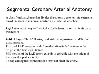 Coronary artery anatomy | PPTX