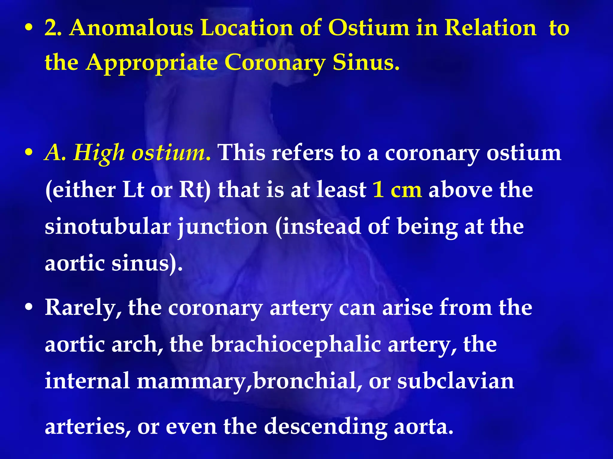 Coronary artery anomalies on CTA | PPT