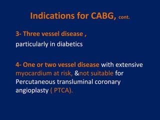 Coronary Artery Bypass Graft (CABG) Surgery | PPT