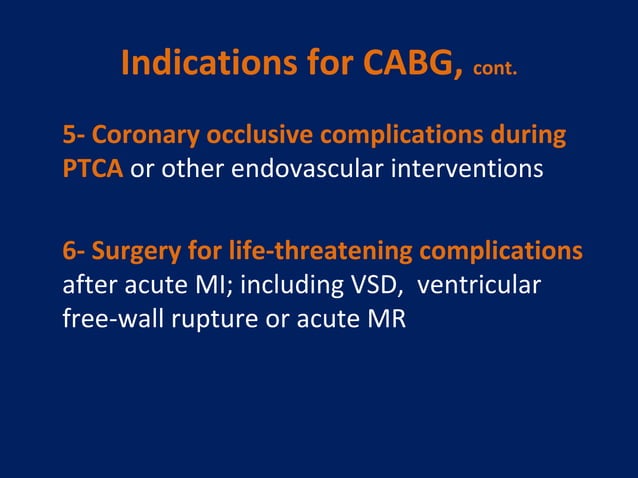 Coronary Artery Bypass Graft (CABG) Surgery | PPT