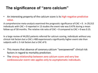 Coronary artery calcium scoring IDoR 2018 | PDF