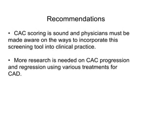 Coronary artery calcium scoring IDoR 2018 | PDF