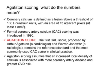 Coronary artery calcium scoring IDoR 2018 | PDF