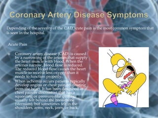 Coronary artery disease presentation | PPT