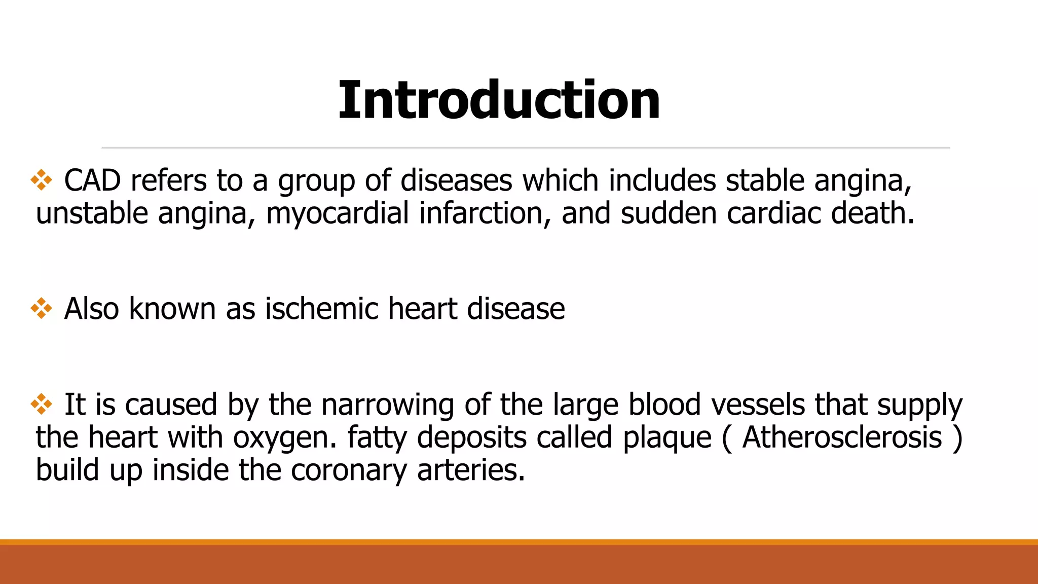 Coronary Artery Disease | PPTX