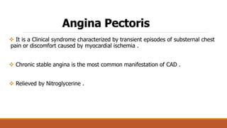 Coronary Artery Disease | PPTX