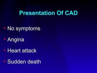 Coronary Artery disease cardiac section. | PPT