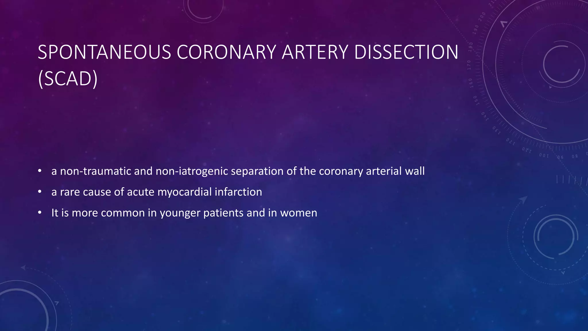 Coronary artery dissection | PPTX