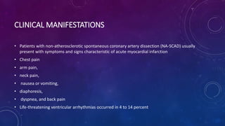 Coronary artery dissection | PPTX