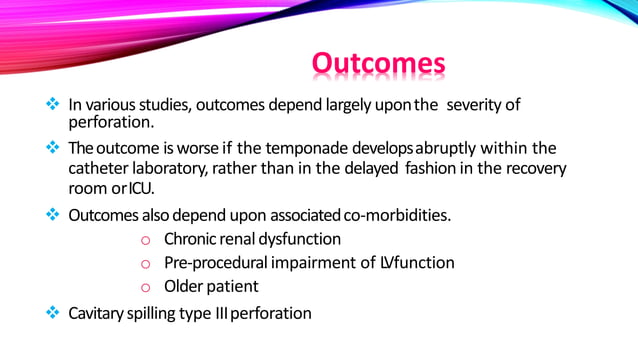 Coronary artery perforation | PPTX