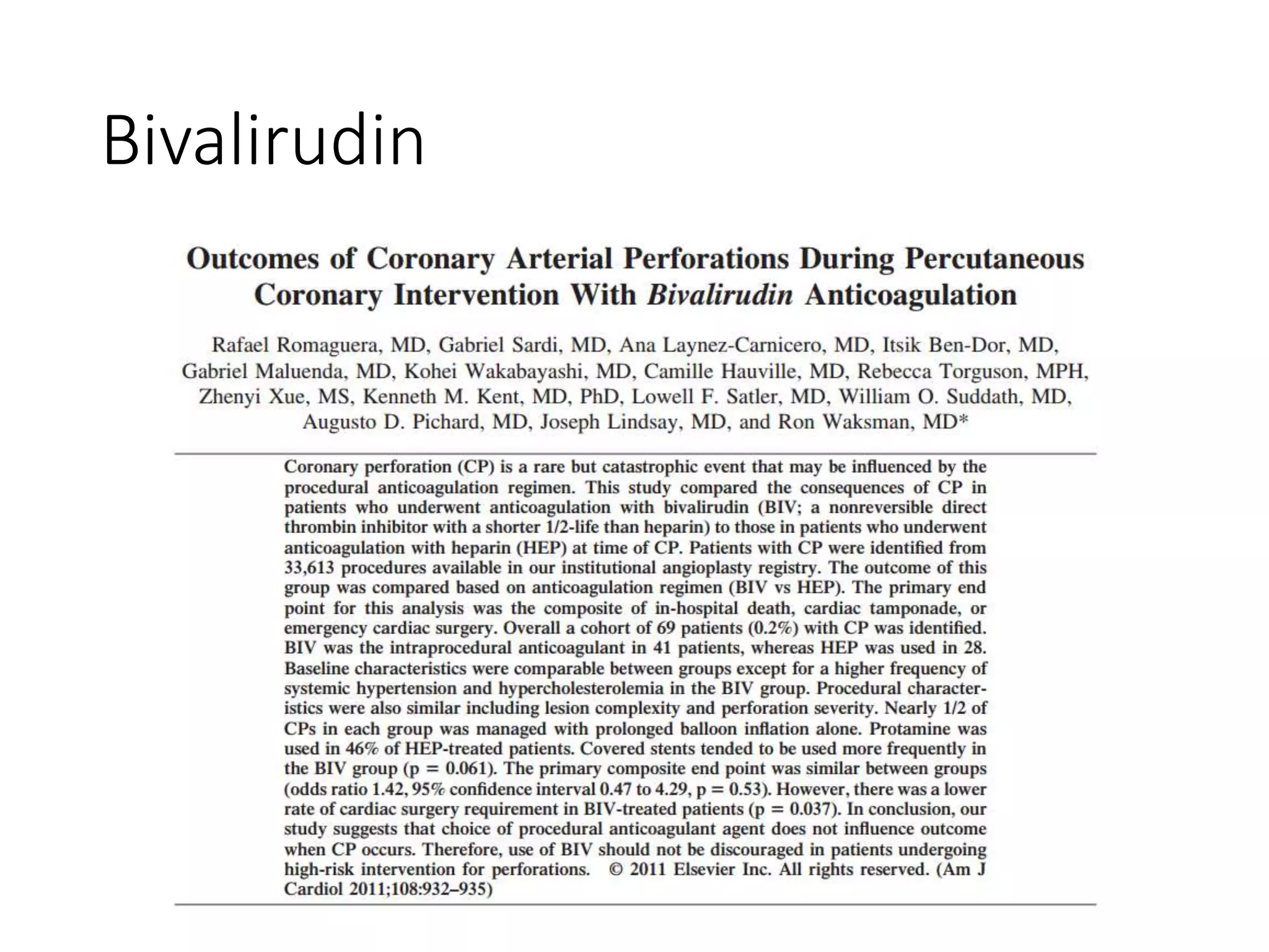 CORONARY ARTERY PERFORATION DURING PCI | PPSX