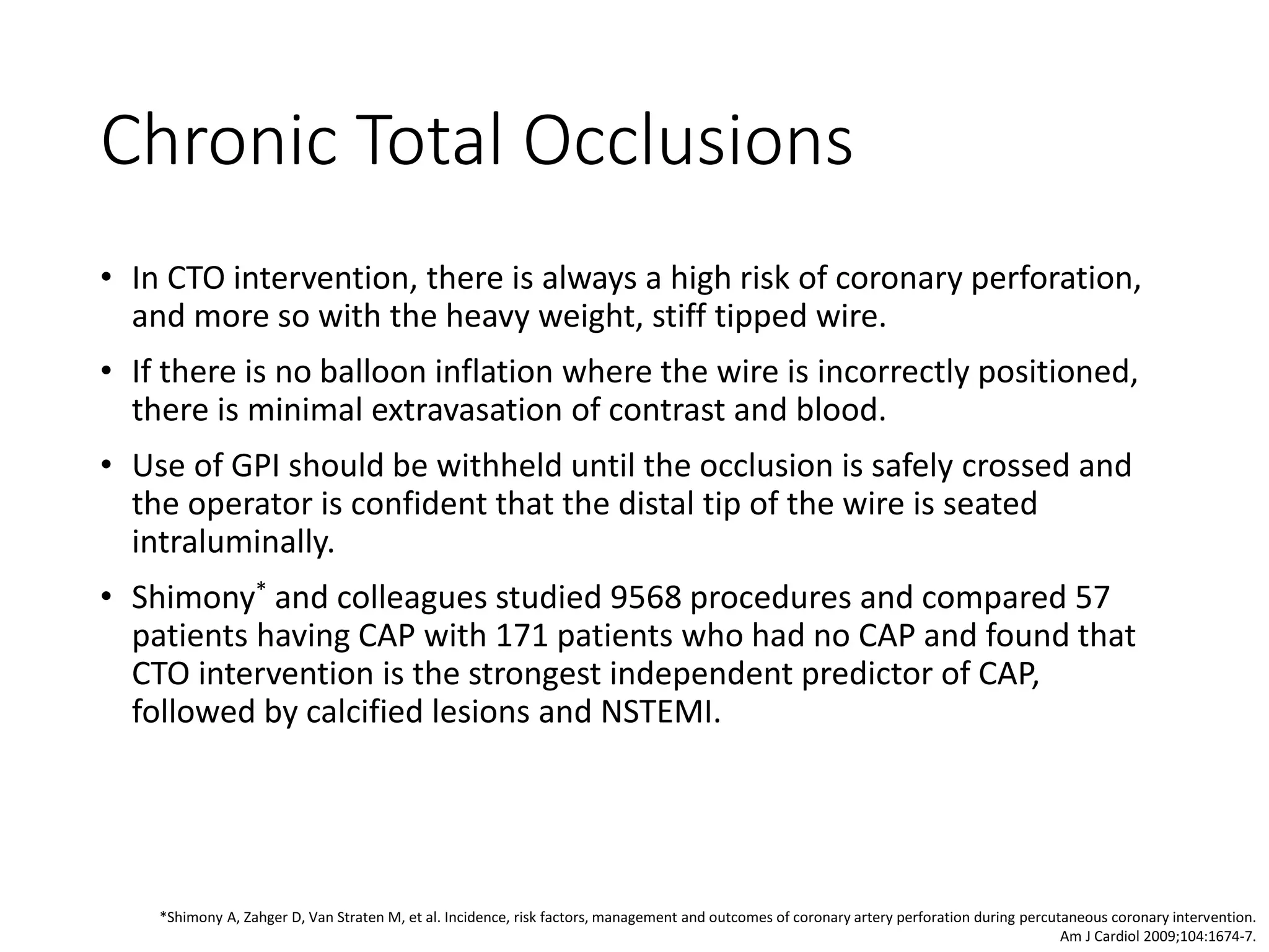 CORONARY ARTERY PERFORATION DURING PCI | PPSX