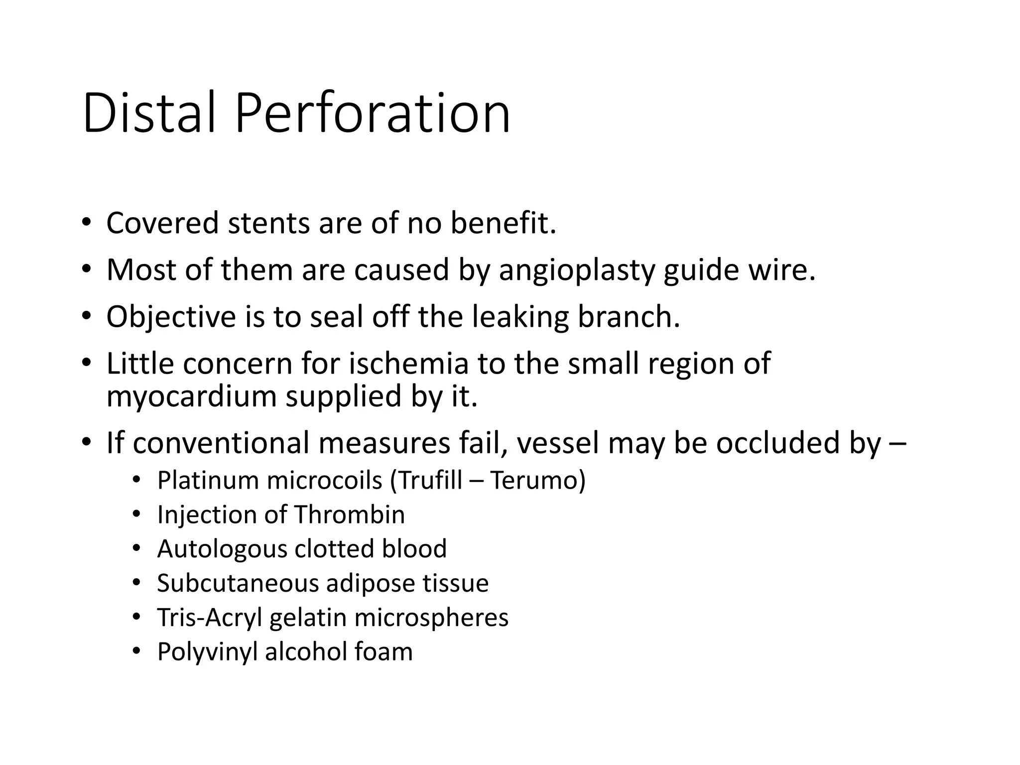 CORONARY ARTERY PERFORATION DURING PCI | PPSX