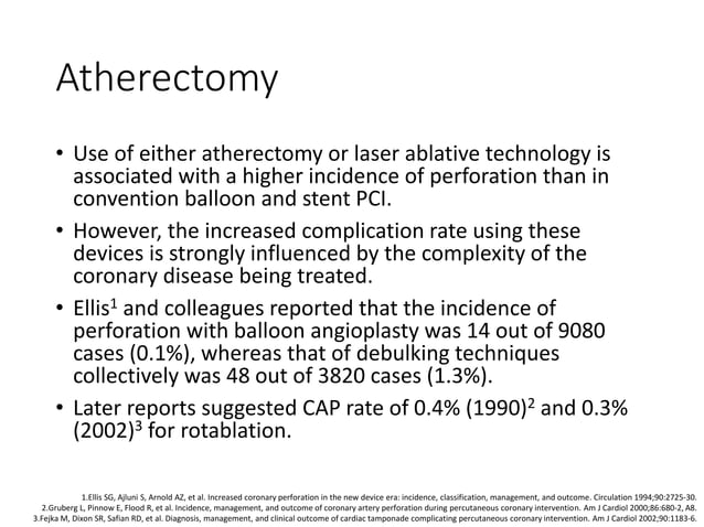 CORONARY ARTERY PERFORATION DURING PCI | PPSX | Heart and ...