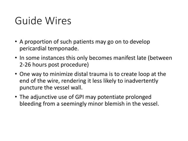 CORONARY ARTERY PERFORATION DURING PCI | PPSX | Heart and ...