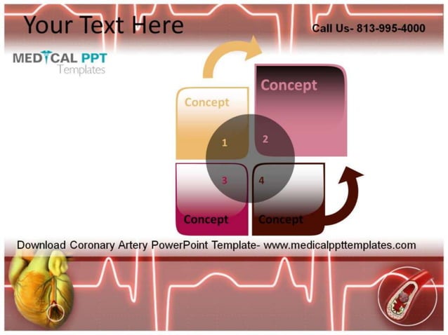 Coronary artery power point template | PPTX