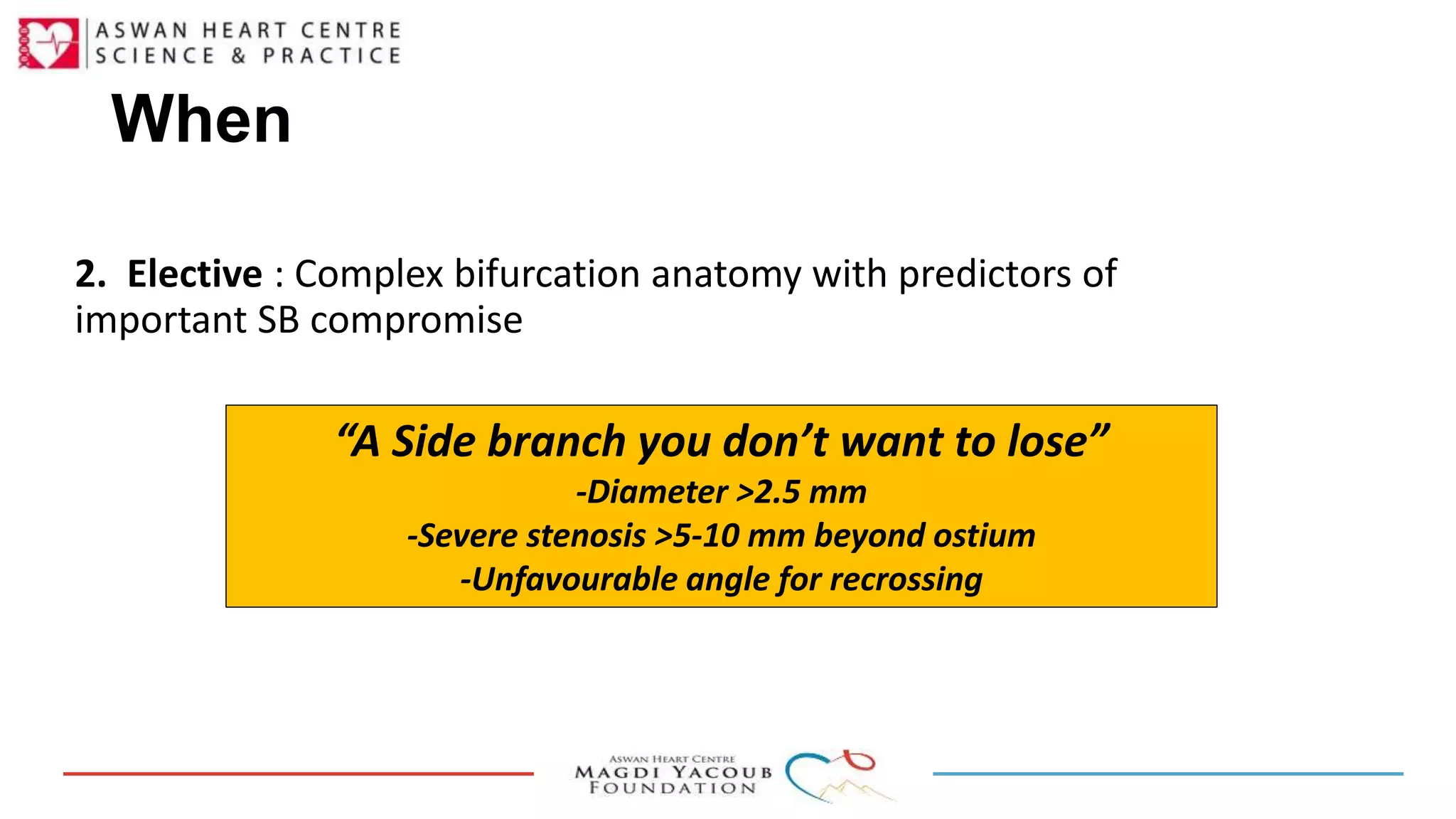 Coronary bifurcations | PPTX