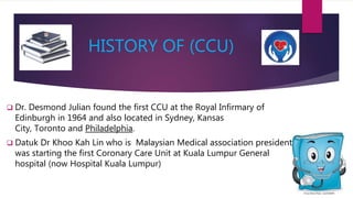 Coronary care unit (ccu) | PPTX