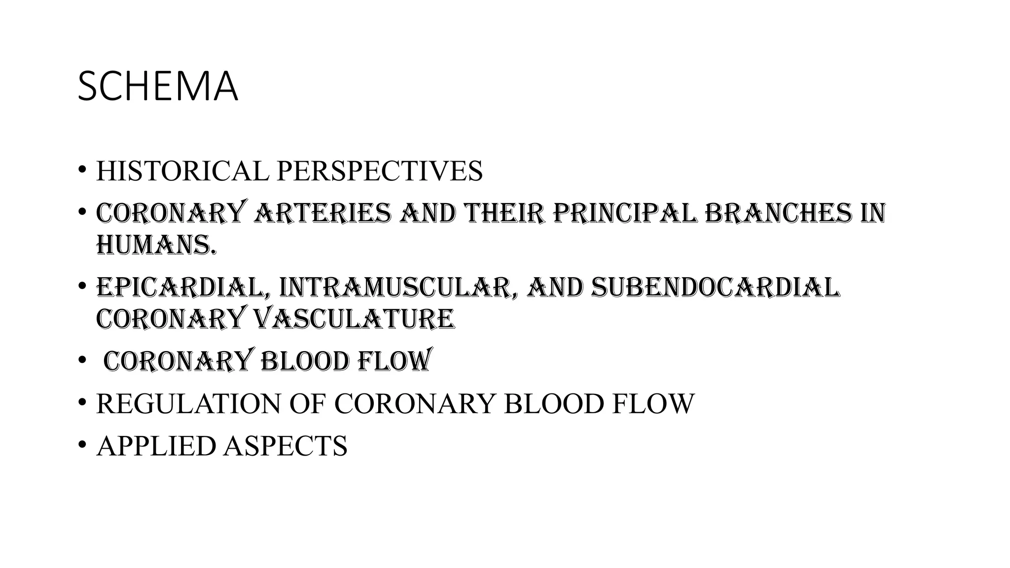 CORONARY CIRCULATION AND IT'S BLOOD SUPPLY. | PPTX
