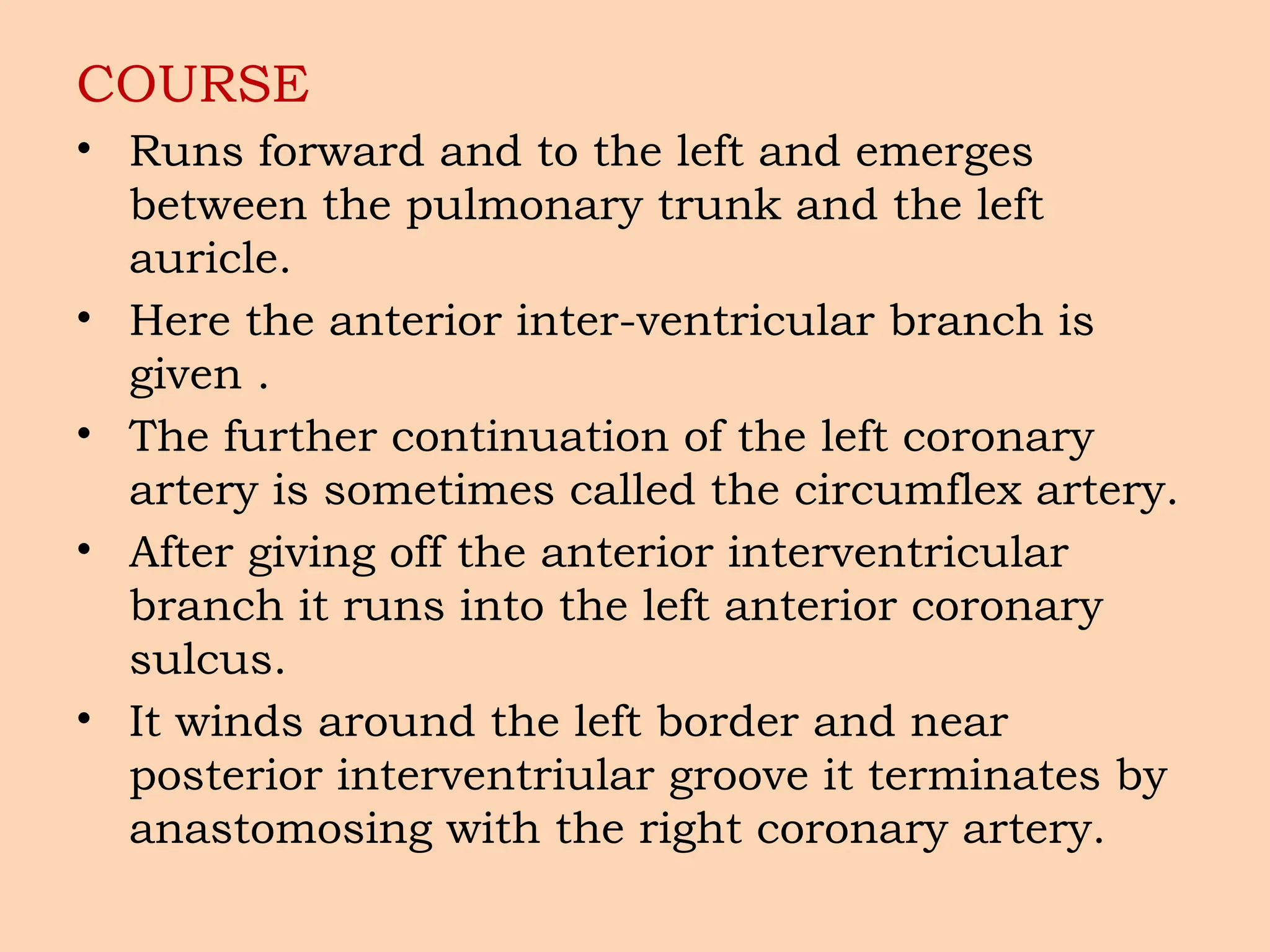 coronary circulation ppt bsc hsrg is dha | PPT
