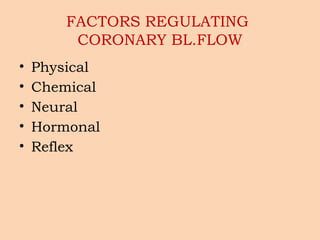 coronary circulation ppt bsc hsrg is dha | PPT