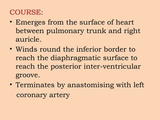 coronary circulation ppt bsc hsrg is dha | PPTX