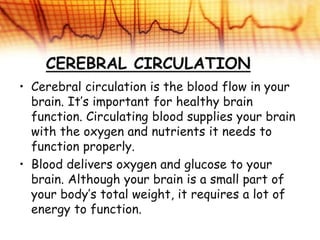 Coronary,Splanchnic,pulomonary, systemic & Cerebral Circulation | PPTX
