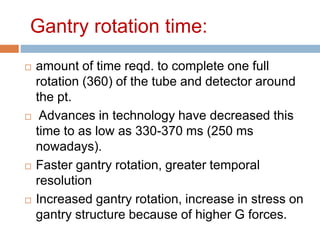 Coronary CT- angiogram: physics | PPTX
