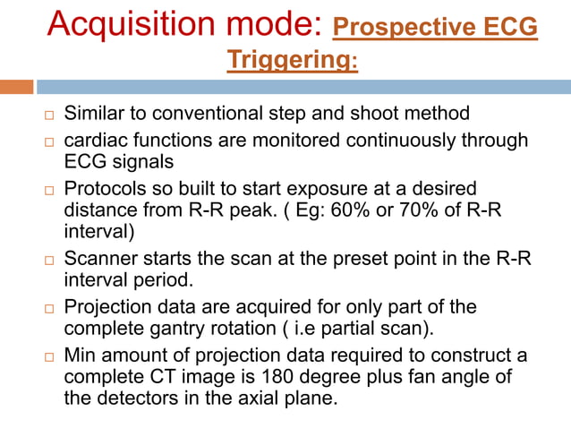 Coronary CT- angiogram: physics | PPT
