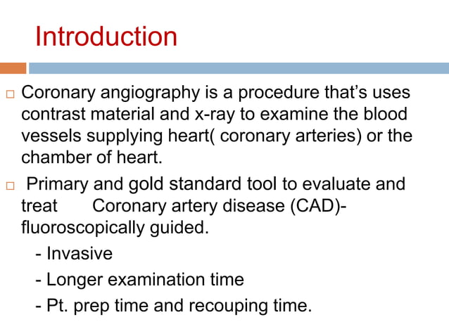 Coronary CT- angiogram: physics | PPT