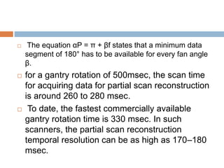 Coronary CT- angiogram: physics | PPTX