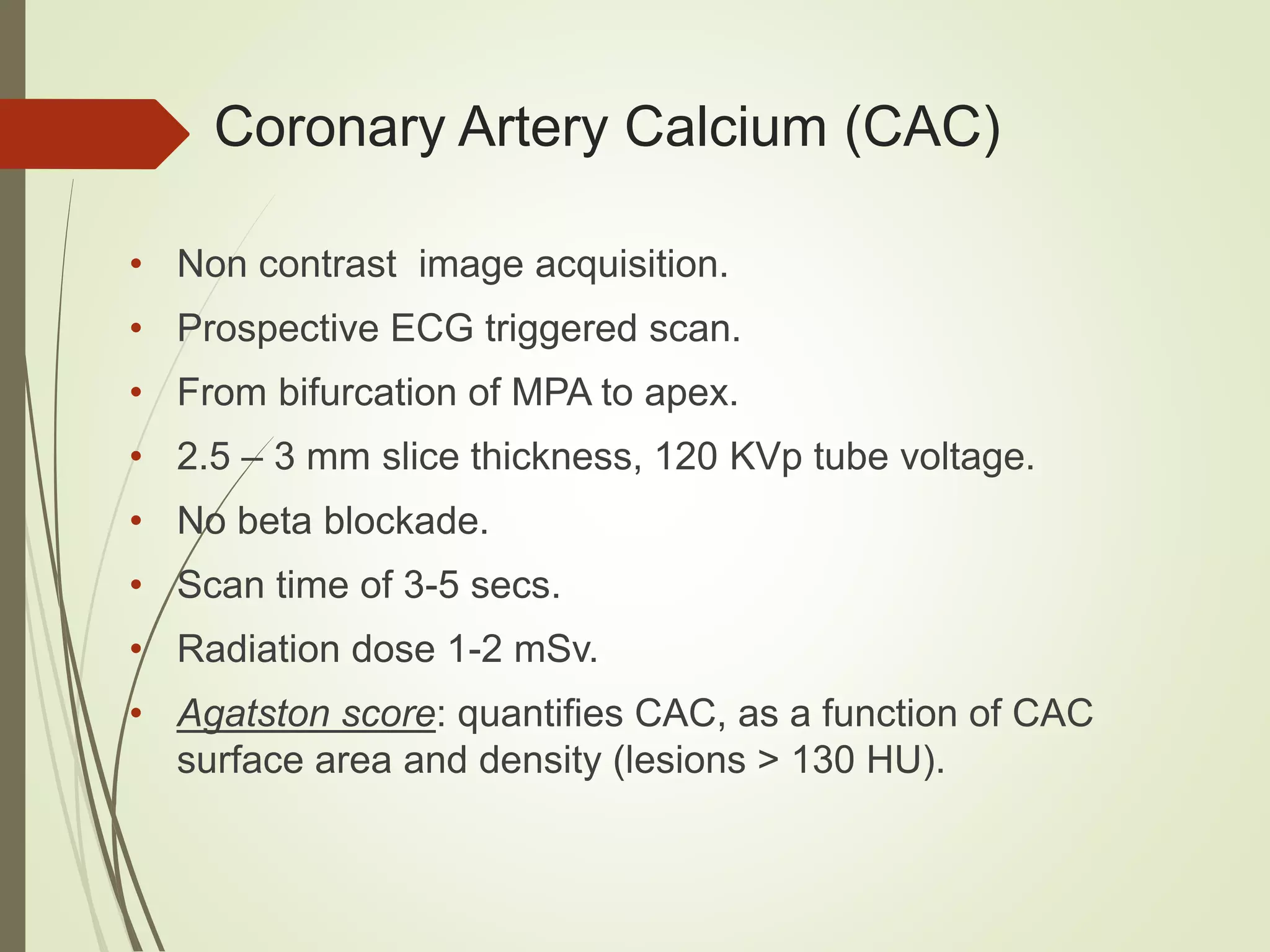 Coronary ct angiography | PPTX