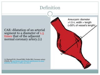 Coronary ectasia | PPTX