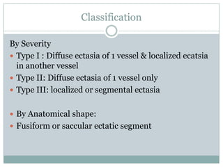 Coronary ectasia | PPTX