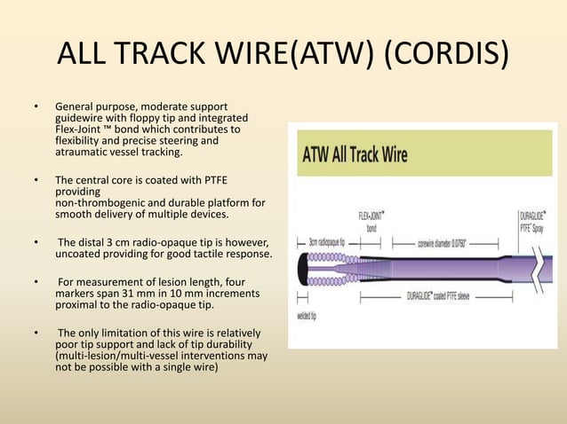 Coronary guide wires | PPTX | Heart and Cardiovascular Diseases ...
