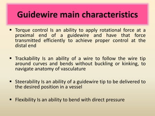Coronary guide wires | PPTX