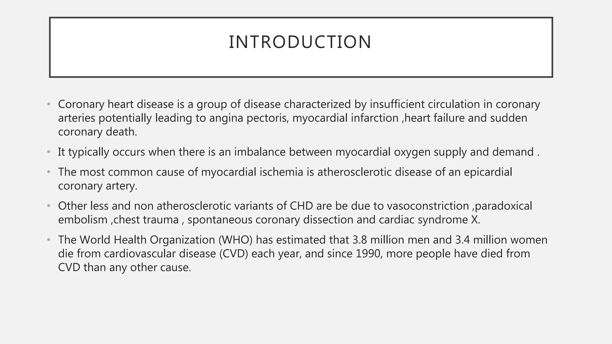 Coronary heart disease | PPT