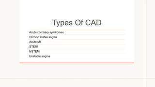 CORONARY HEART DISEASE | PPTX