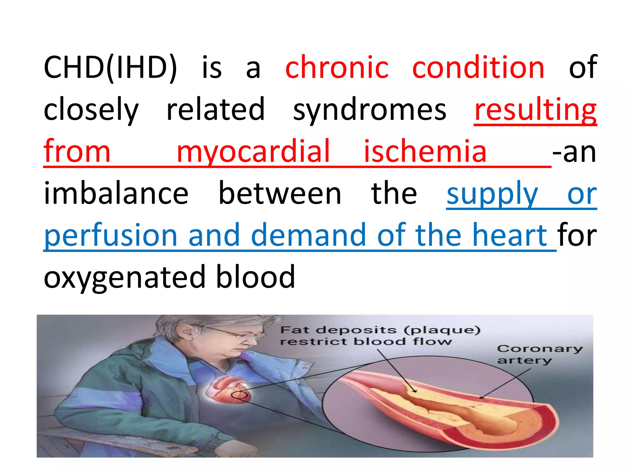 Coronary heart diseases chd | PPTX