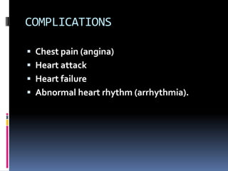 Coronary heart diseases ppt | PPTX