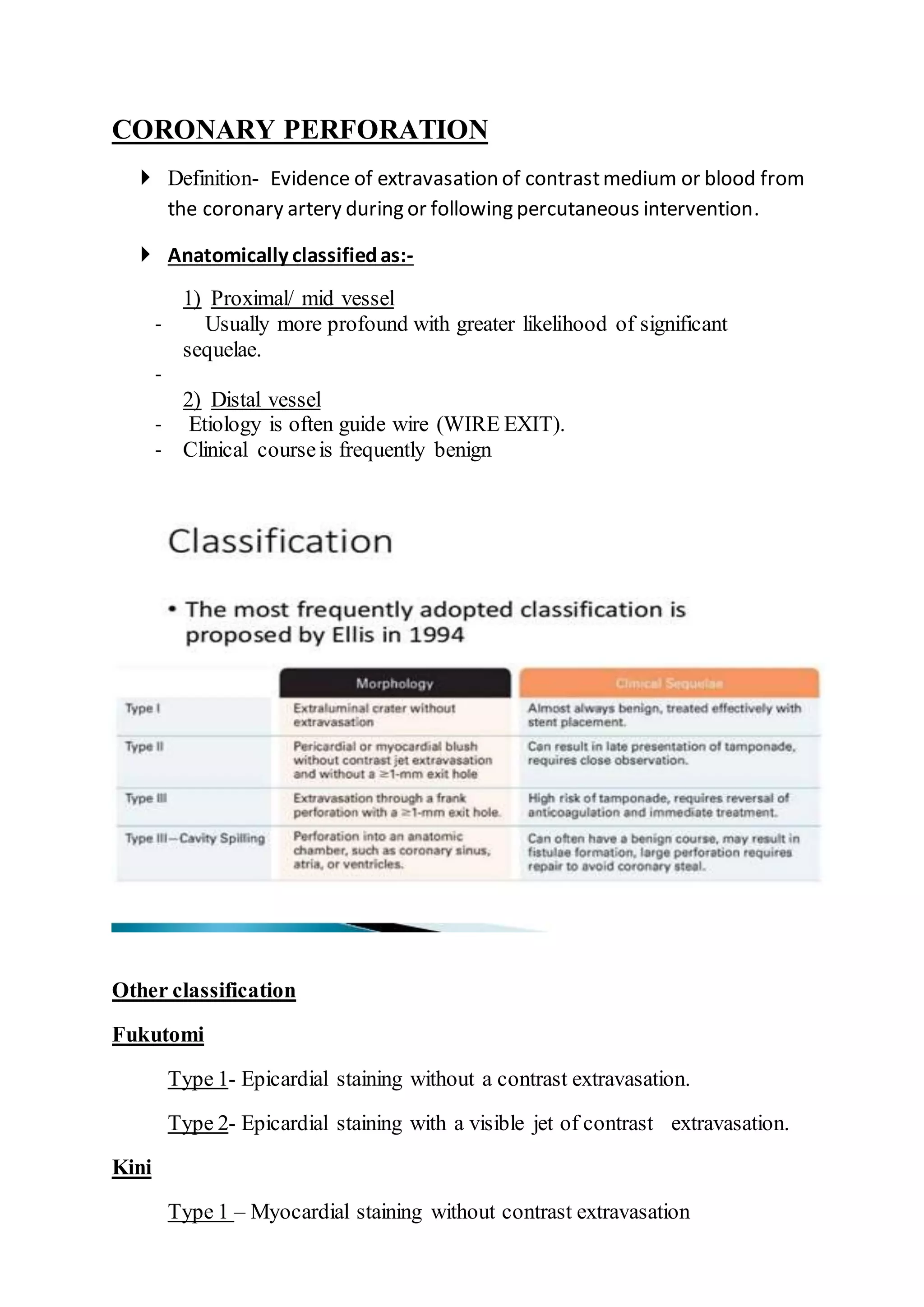 Coronary perforation | DOCX