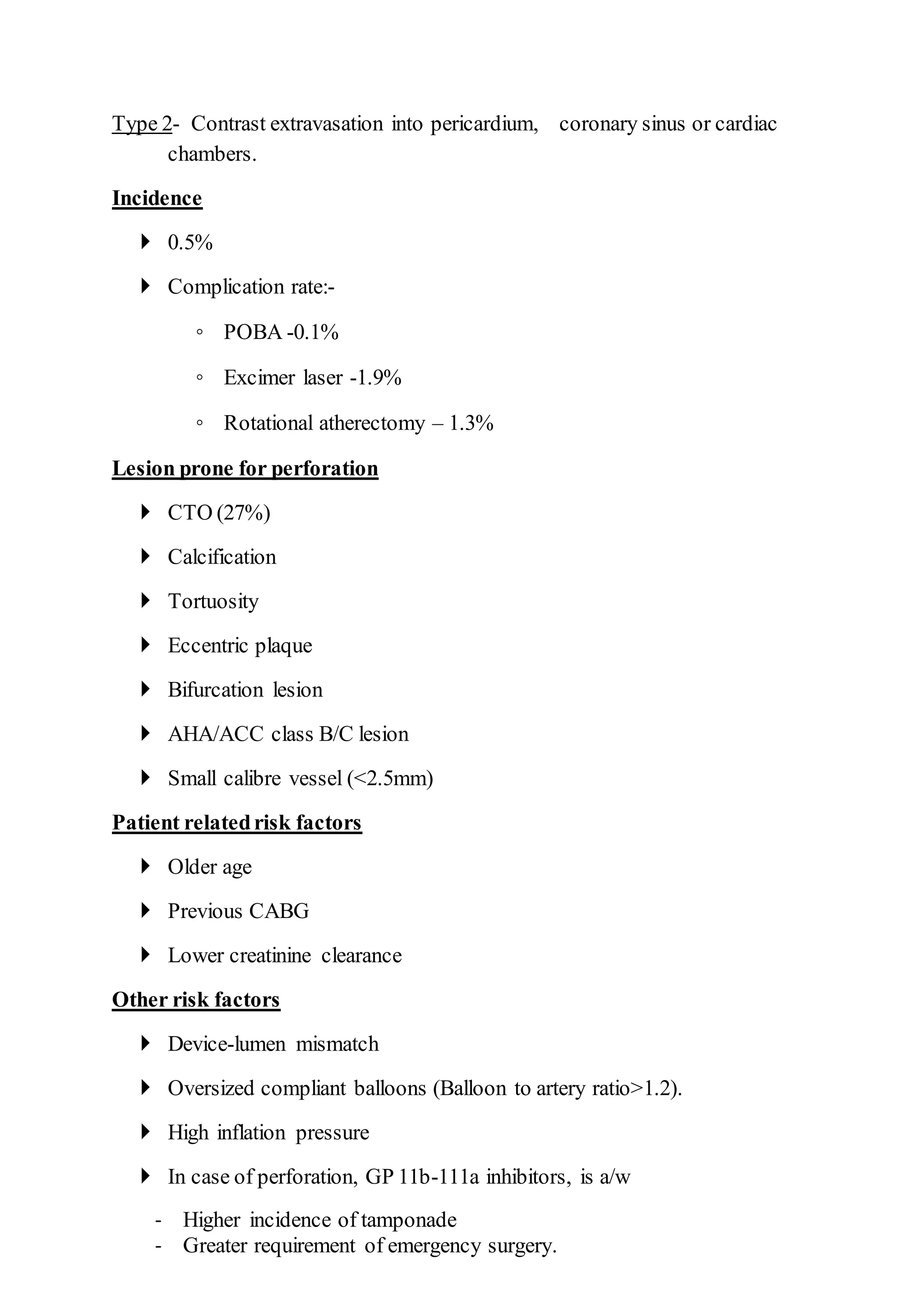Coronary perforation | DOCX
