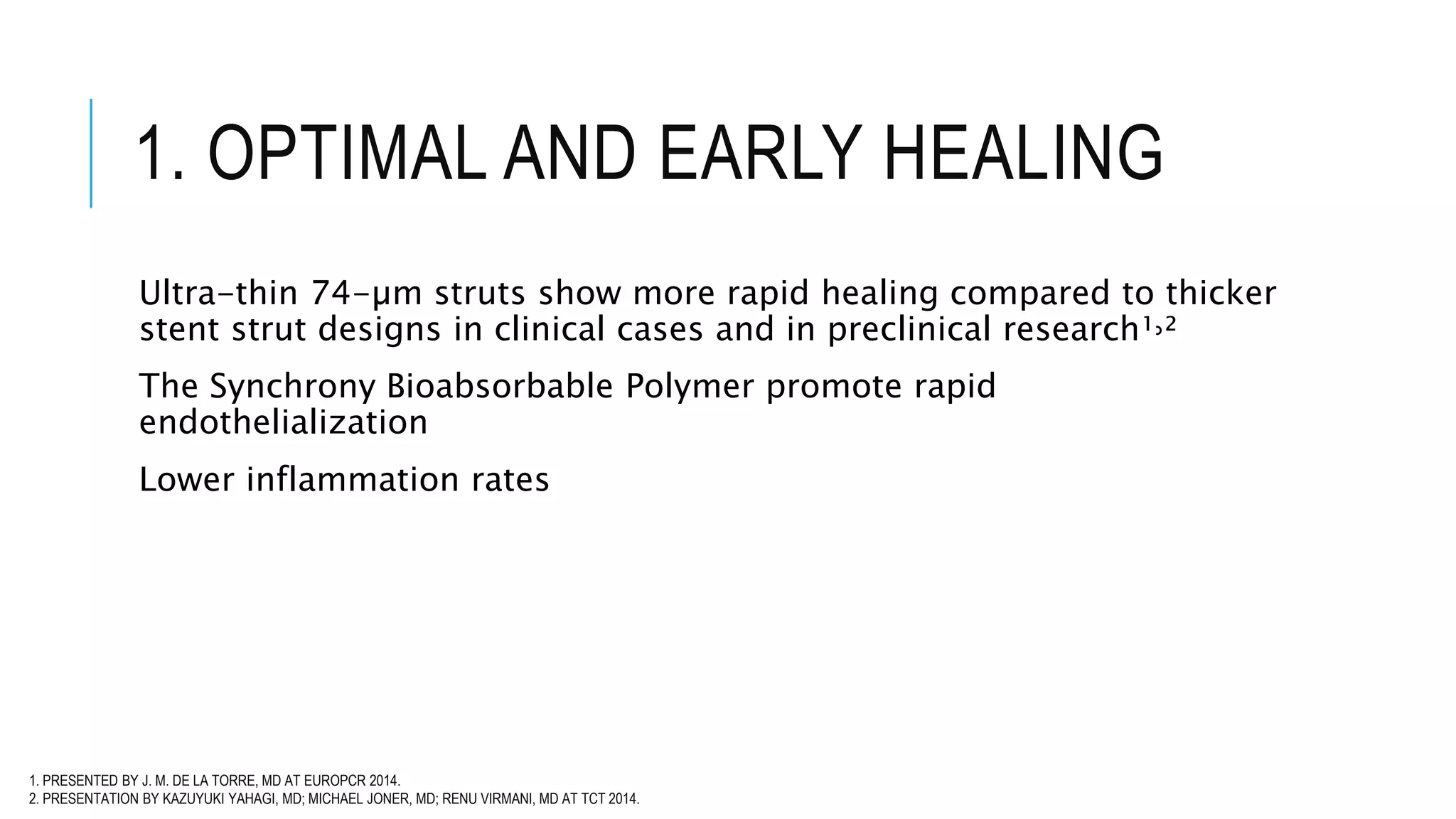 Coronary stent synergy drug eluting stent | PPT