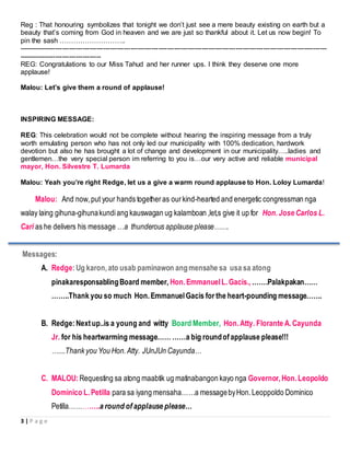 Anchoring Script for coronation (Macunay & Caagbay) | DOCX
