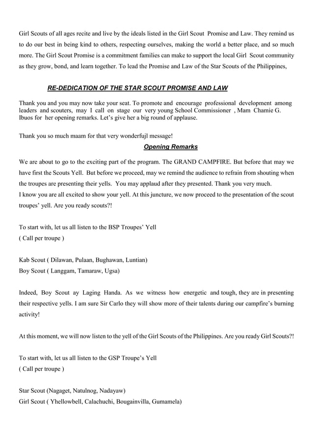 EMCEE SCRIPT DURING CORONATION ICAMPORAL | DOCX