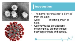 Corona-virus- Overview, Symptoms, Prevention | PPTX