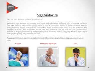 Corona virus in tagalog | PPTX