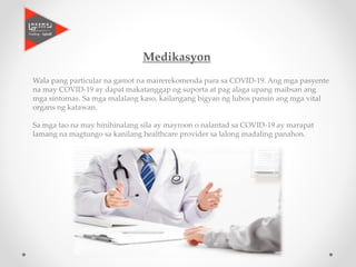 Corona virus in tagalog | PPTX