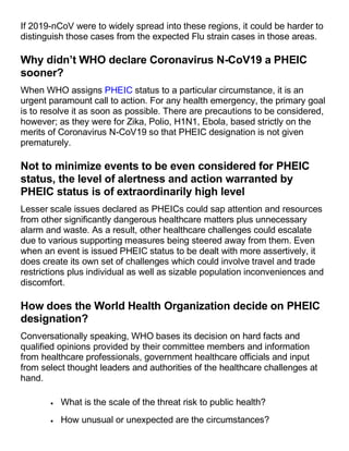 Coronavirus 2019-nCoV: A Public Health Emergency of International ...