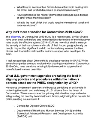 Coronavirus 2019-nCoV: A Public Health Emergency of International ...